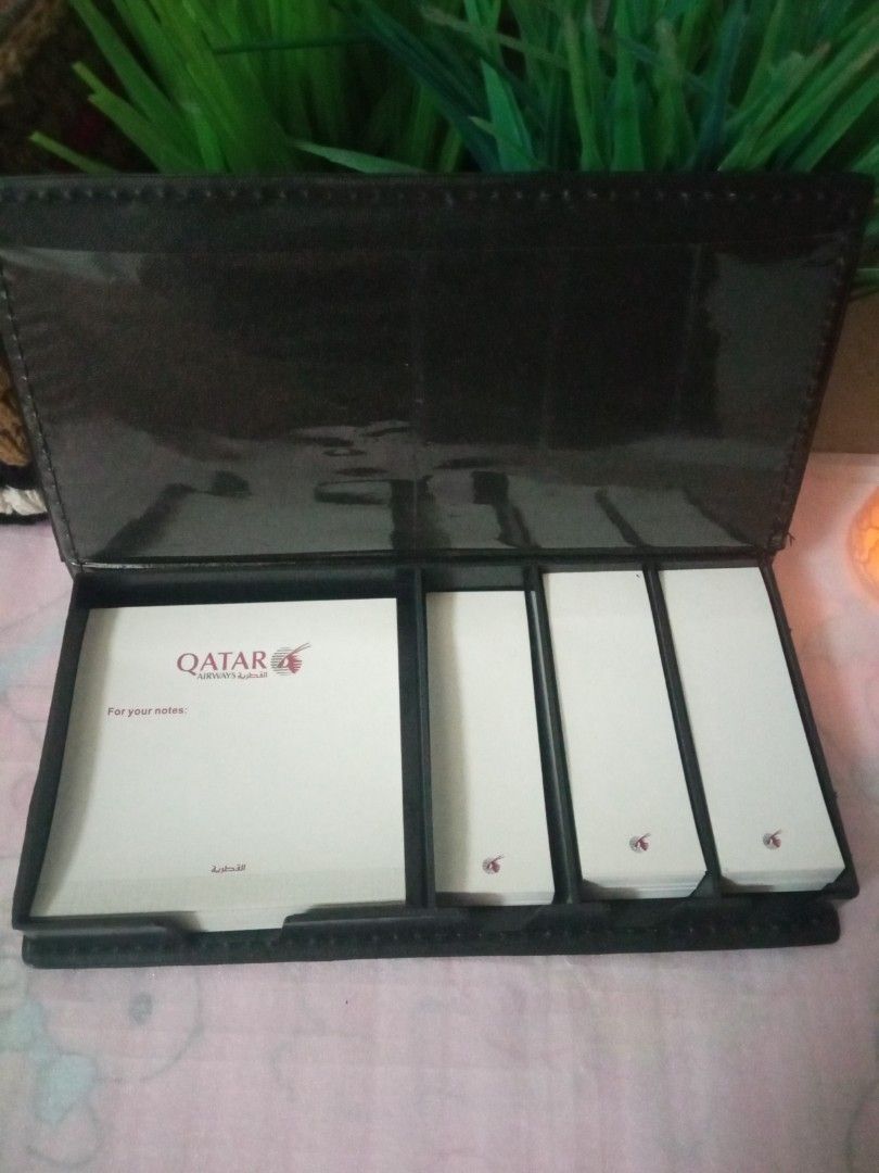 Qatar Airways Amenities Sticky Notes ., Hobbies & Toys, Travel, Travel ...