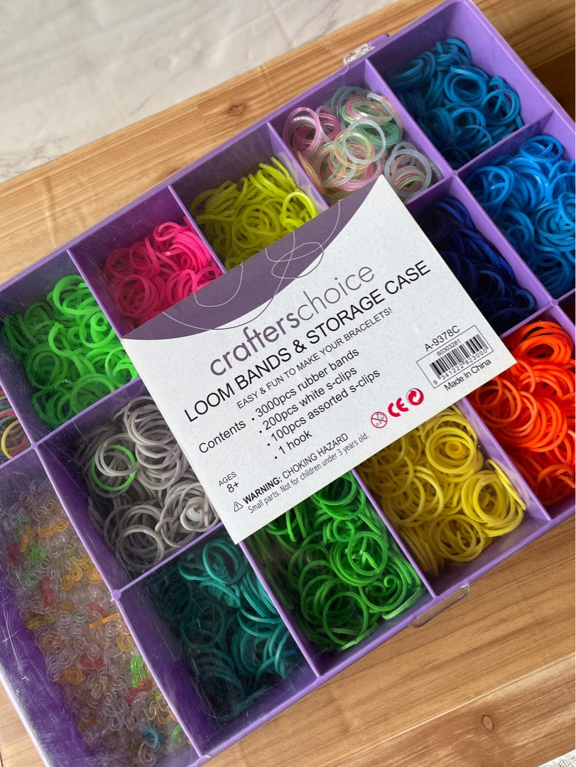Rainbow Loom rubberbands and clips, Hobbies & Toys, Stationery & Craft ...