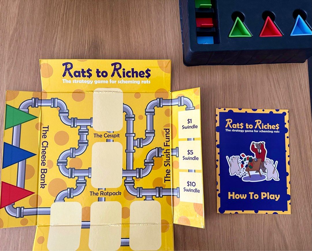 Rats to Riches Board Game, Hobbies & Toys, Toys & Games on Carousell