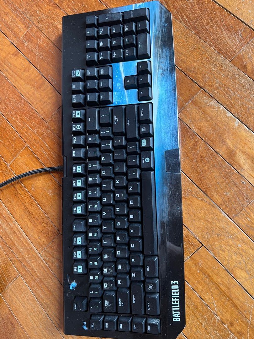 Razer BlackWidow Ultimate Battlefield 3 Orange LED Mechanical Keyboard ...