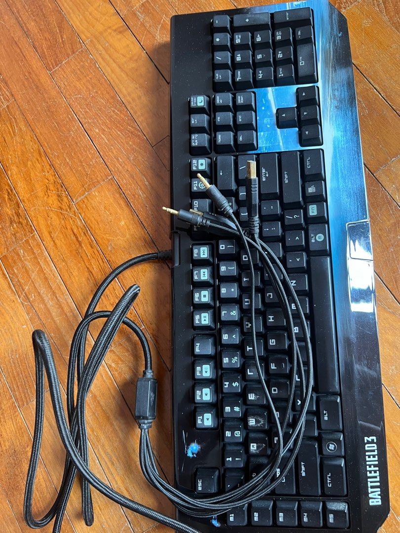 Razer BlackWidow Ultimate Battlefield 3 Orange LED Mechanical Keyboard ...