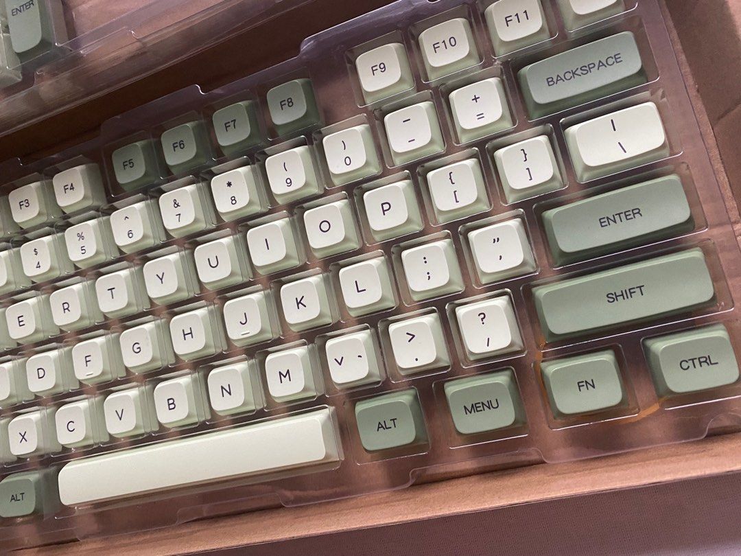 Royal Kludge RK71 Matcha Ice Cream Theme Keycaps Full Set, Computers ...