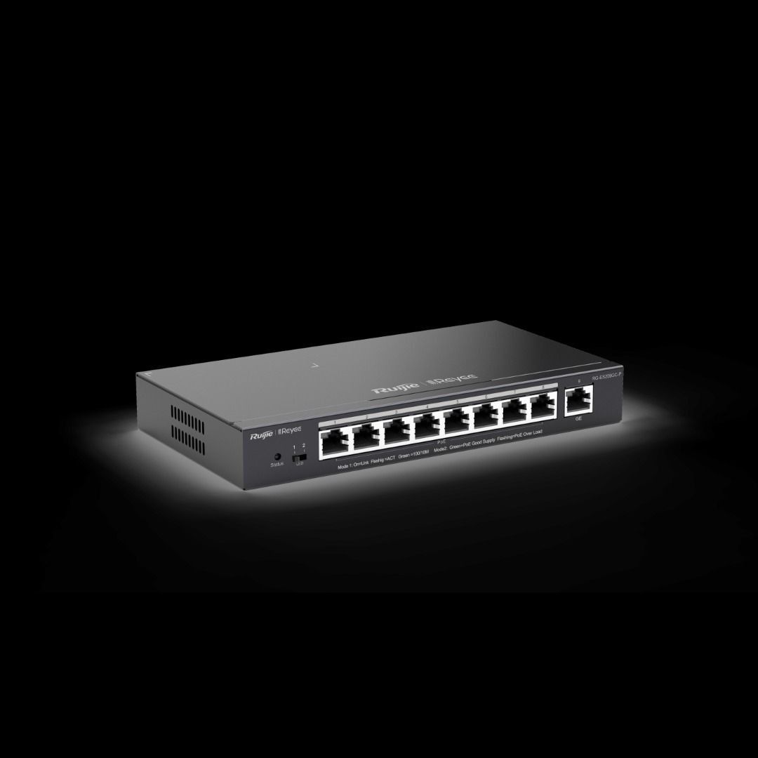 Rujie RG-ES209GC-P 9Port Gigabit Smart Cloud Managed PoE Switch ...