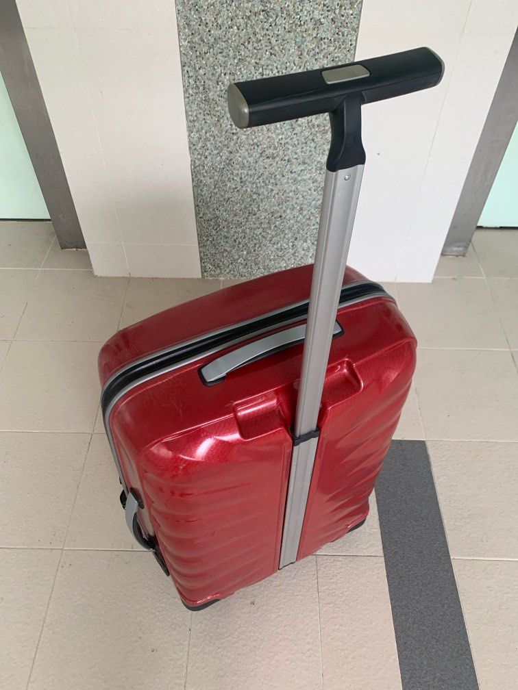 Samsonite Carbon Fiber Red TSA 007 2kg Ultra Light 4 Wheel Luggage ...