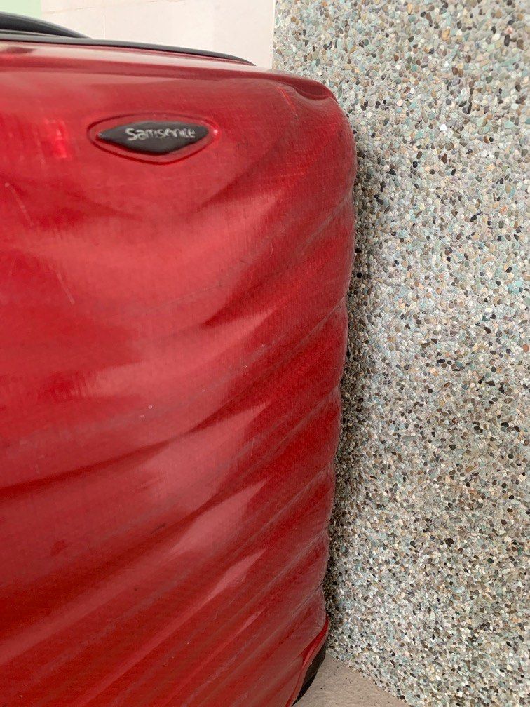 Samsonite Carbon Fiber Red TSA 007 2kg Ultra Light 4 Wheel Luggage ...