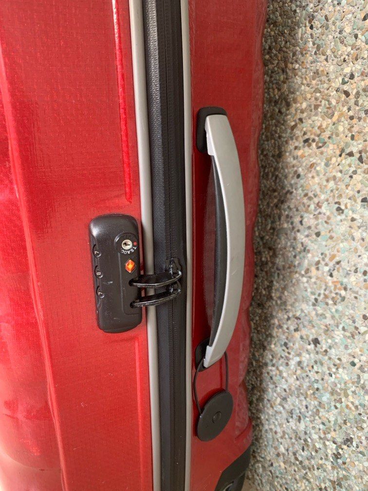 Samsonite Carbon Fiber Red TSA 007 2kg Ultra Light 4 Wheel Luggage ...
