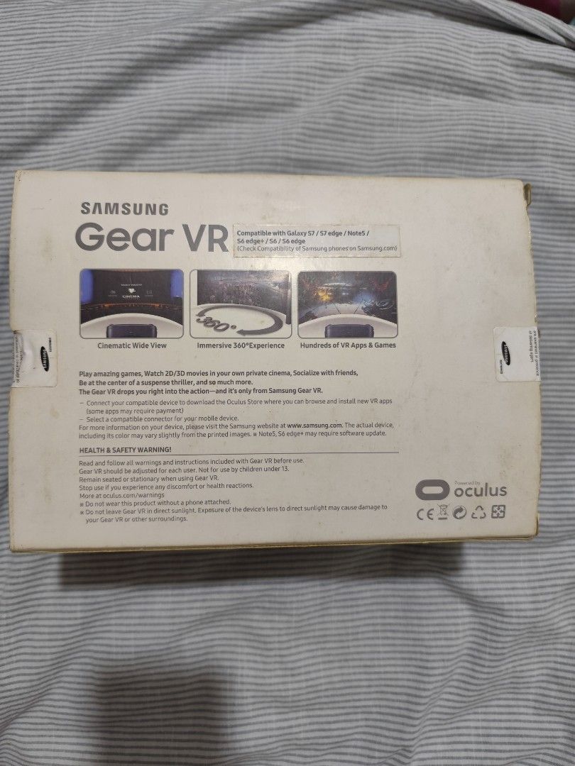 Samsung Gear VR Oculus SM-R323, Video Gaming, Gaming Accessories, Virtual Reality on Carousell