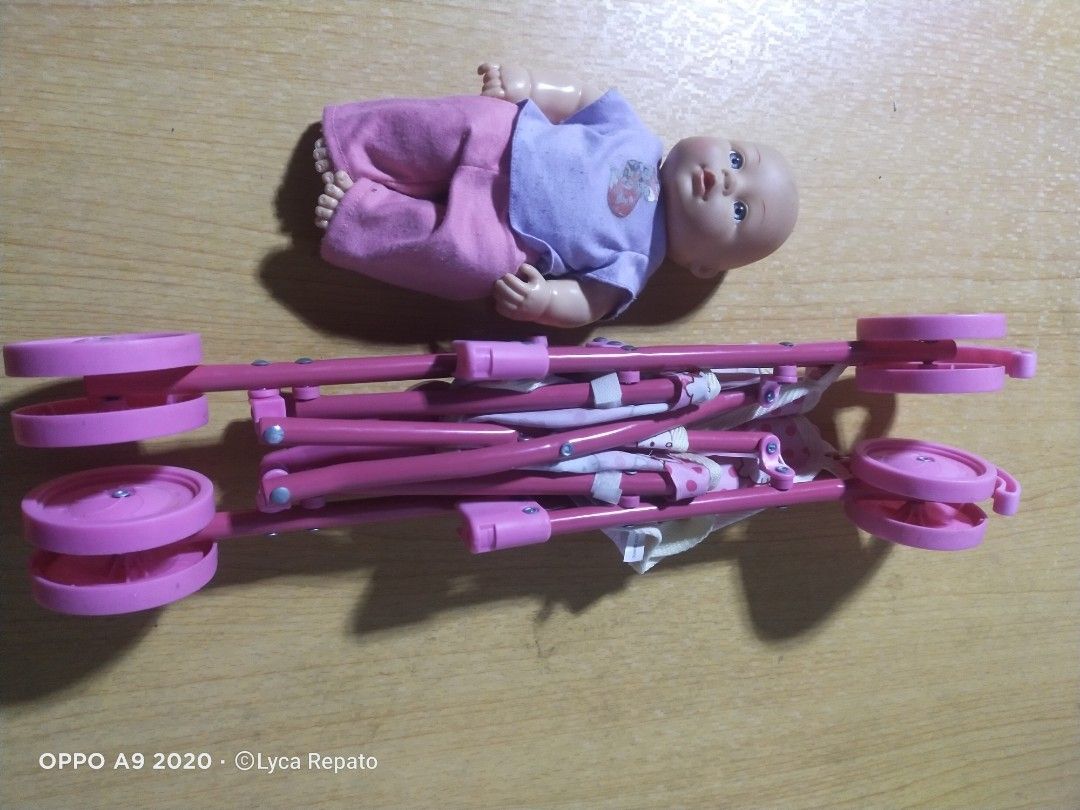 Sanrio Hello Kitty Baby Doll Stroller Set, Hobbies & Toys, Toys & Games ...