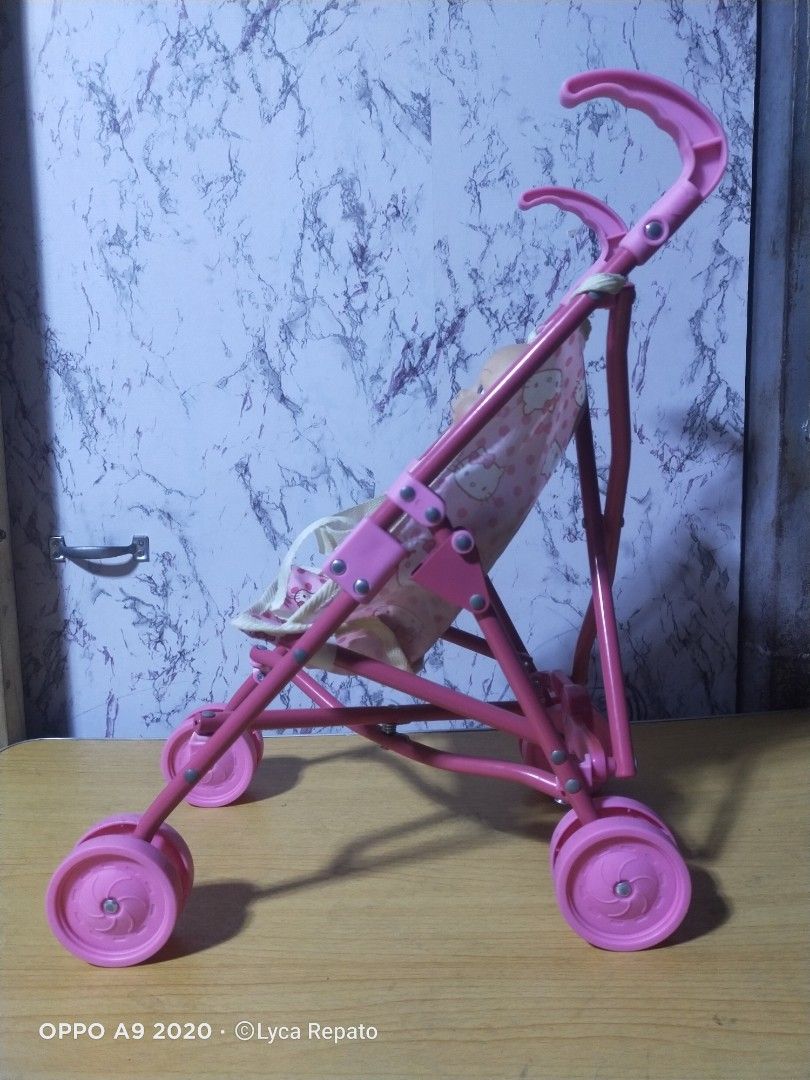 Sanrio Hello Kitty Baby Doll Stroller Set, Hobbies & Toys, Toys & Games ...