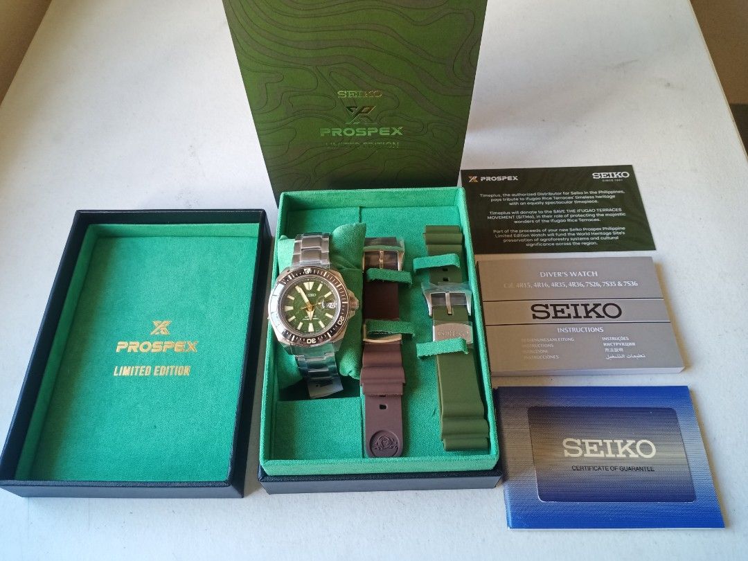 Seiko Limited Edtion SRPK59K1 Inspired by Banaue Rice Terraces, Men's ...