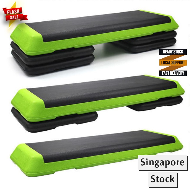 (SG Stock) Adjustable Stepping Board, green colour, Aerobic Stepper ...