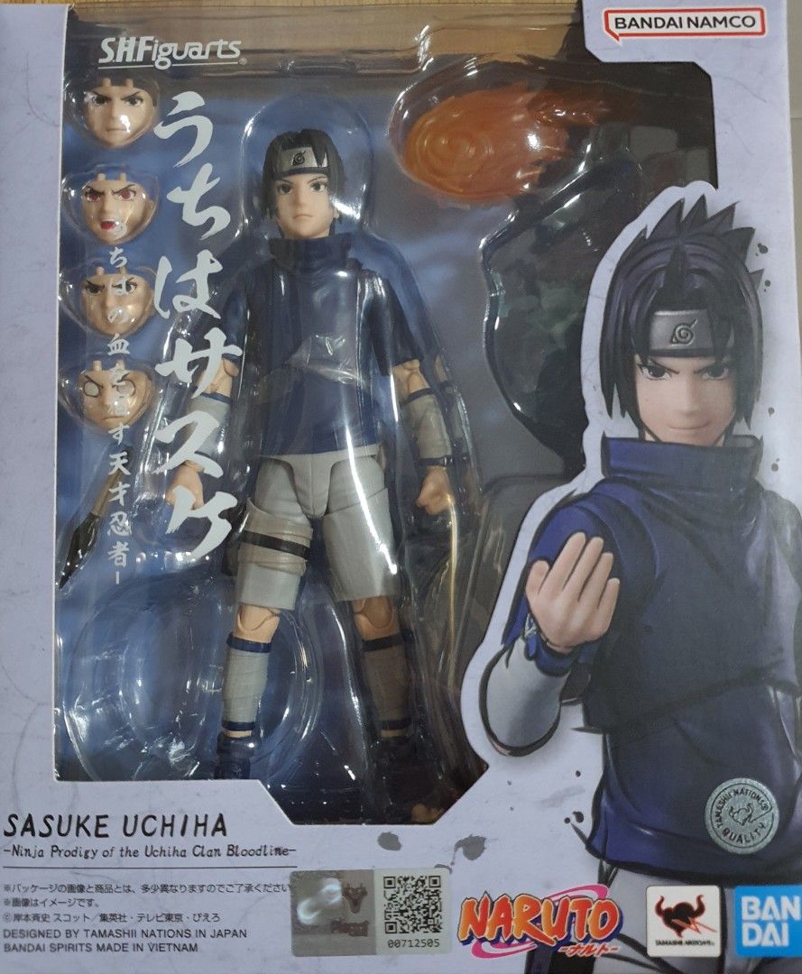 SHF SH Figuarts Naruto Young Sasuke Uchiha Fire Chidori Giant Shuriken ...