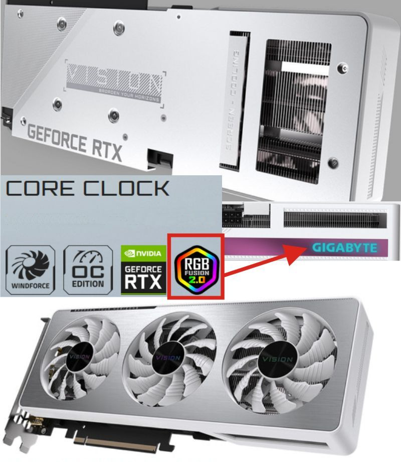 Silver 8gb gpu also WHITE RTX 3050 igame 3060ti vision 4070 aero ...