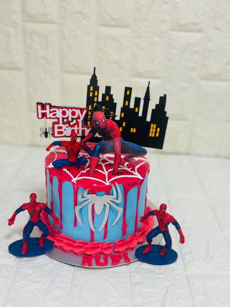 Spider-Man cake/Customised Cake/halal cake /eggless cake /wedding cake ...