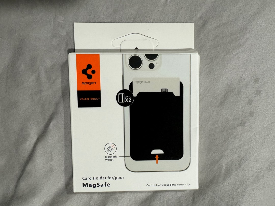 Spigen Magsafe Card Holder Wallet - BLACK Valentinus, Mobile Phones ...