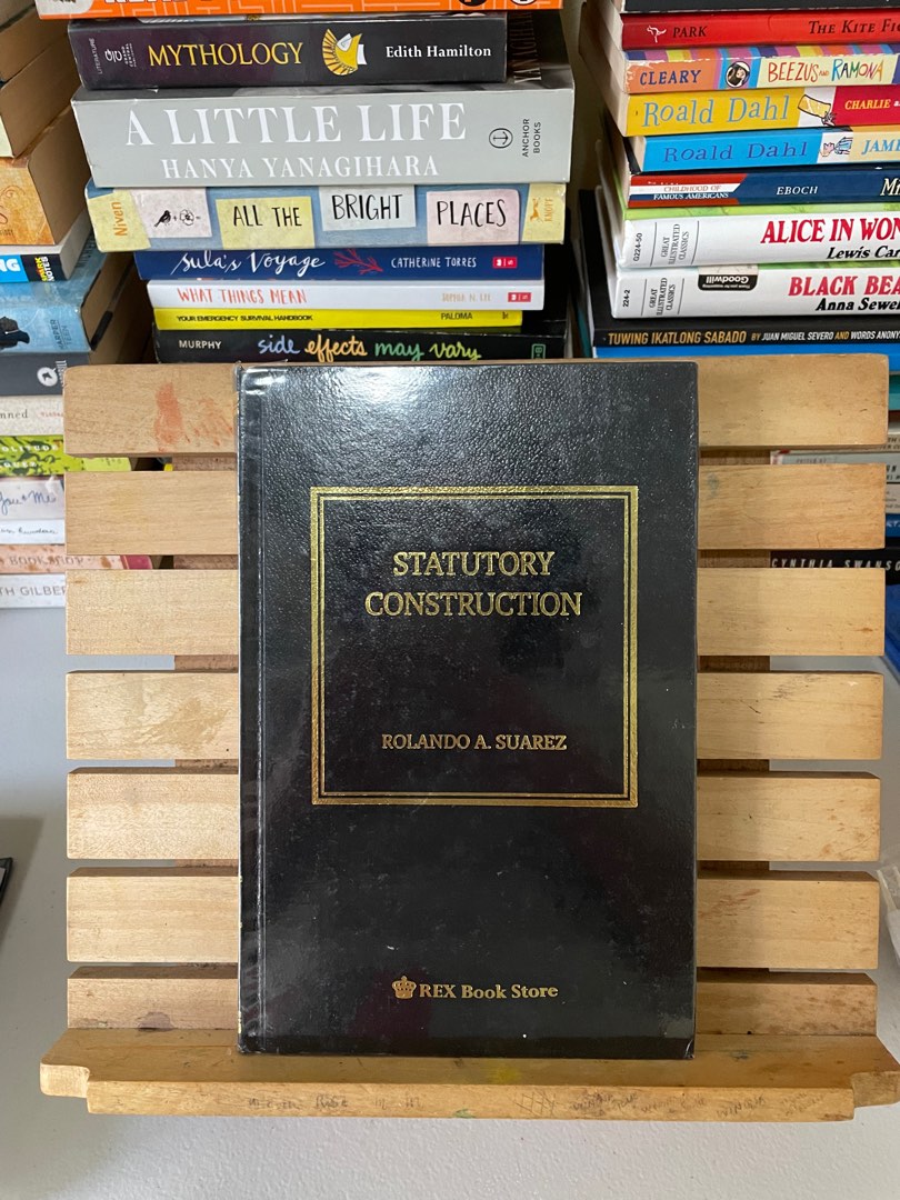 Statutory Construction by Rolando Suarez, Hobbies & Toys, Books & Magazines, Textbooks on Carousell