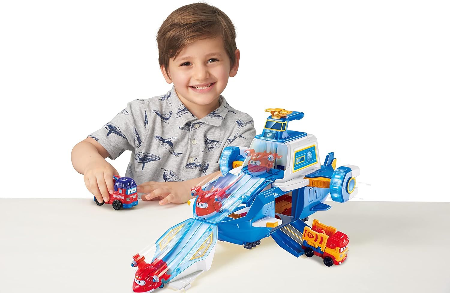 Super Wings - 2" Scale World Aircraft Large Playset with 2 ...