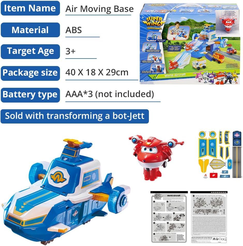 Super Wings - 2" Scale World Aircraft Large Playset with 2 ...