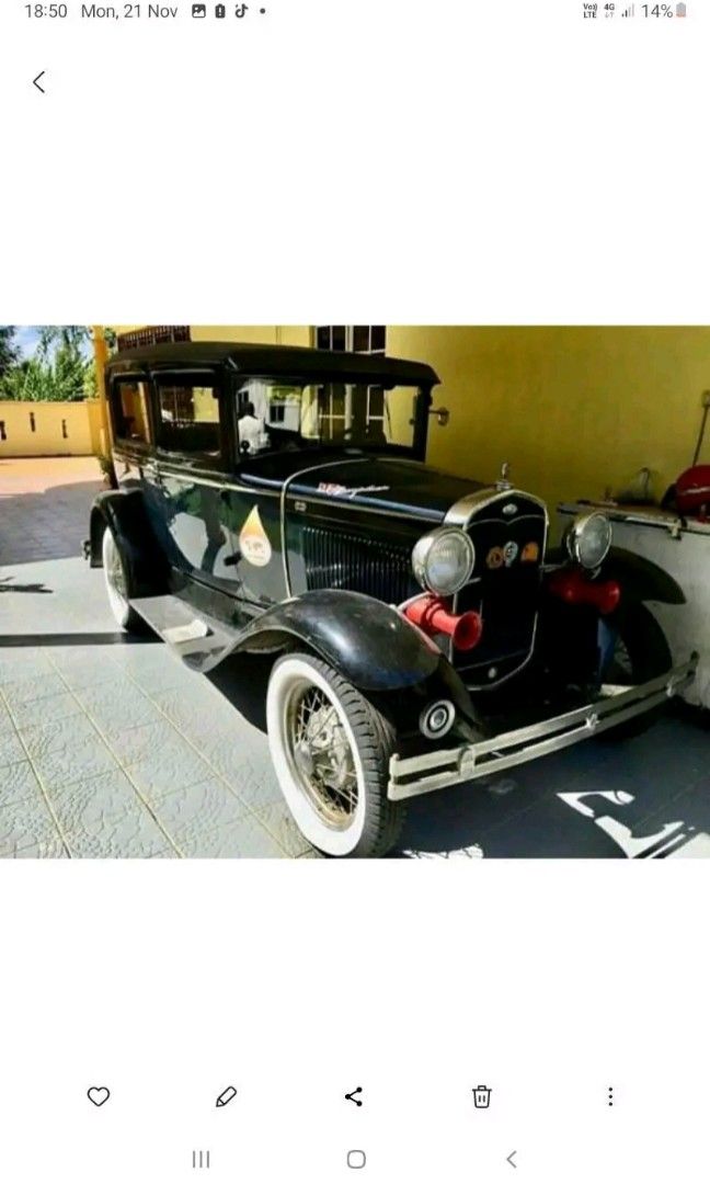 Super-vintage BIG Ford Model A (tudor) circa 1931 + free classic Jaguar ...