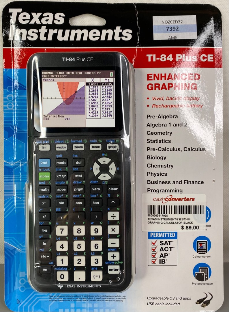 Texas Instrument TI-84 Graphing Calculator, Hobbies & Toys, Stationery ...