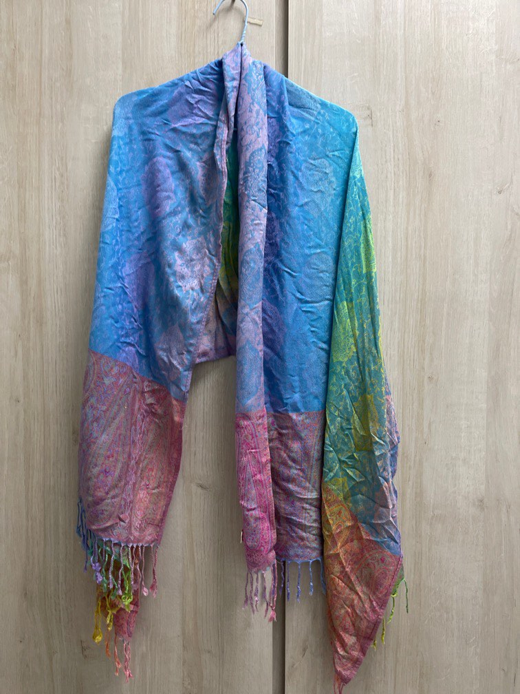 Thailand Pashmina 100% Cashmere Shawl, Women's Fashion, Watches ...