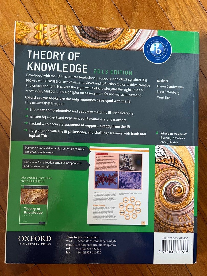 Theory of Knowledge IB textbooks, Hobbies & Toys, Books & Magazines ...
