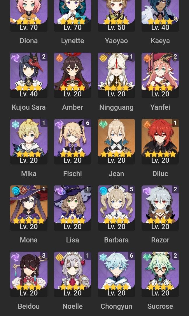 Tier 0 team genshin impact account, Video Gaming, Video Games, Others ...