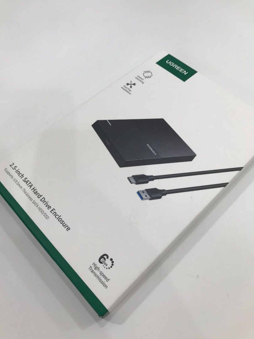 Ugreen 2.5 Inch SATA Hard Drive Enclosure External Disk Casing Windows ...