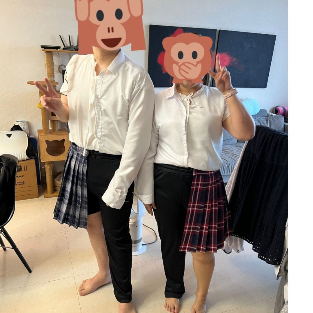 Unique and Ready-made half man half woman/half girl half boy dinner and ...