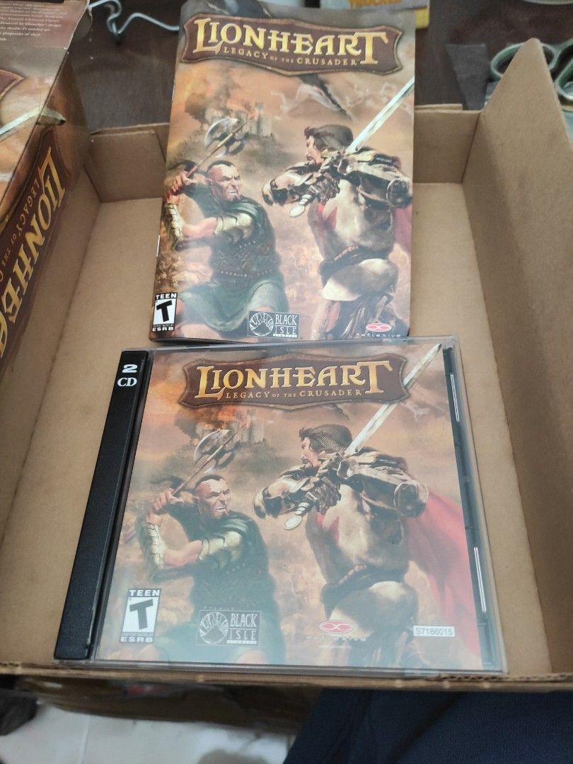 Vintage pc game games Lionheart legacy of the crusader box, Hobbies ...