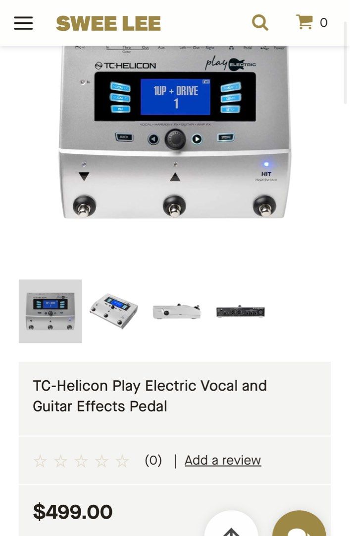 Voicelive Play Electric TC Helicon Looper/GFX/Vocal Processor, Hobbies ...