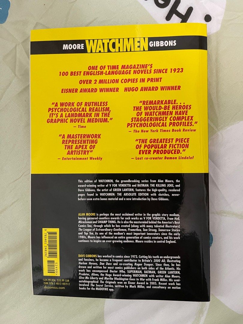Watchmen - Graphic Novel (DC), Hobbies & Toys, Books & Magazines ...