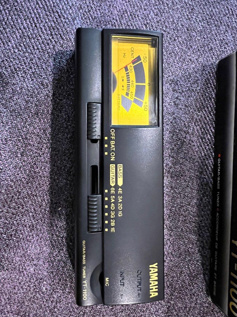 yamaha YT 1100 guitar/bass tuner, Audio, Other Audio Equipment on Carousell