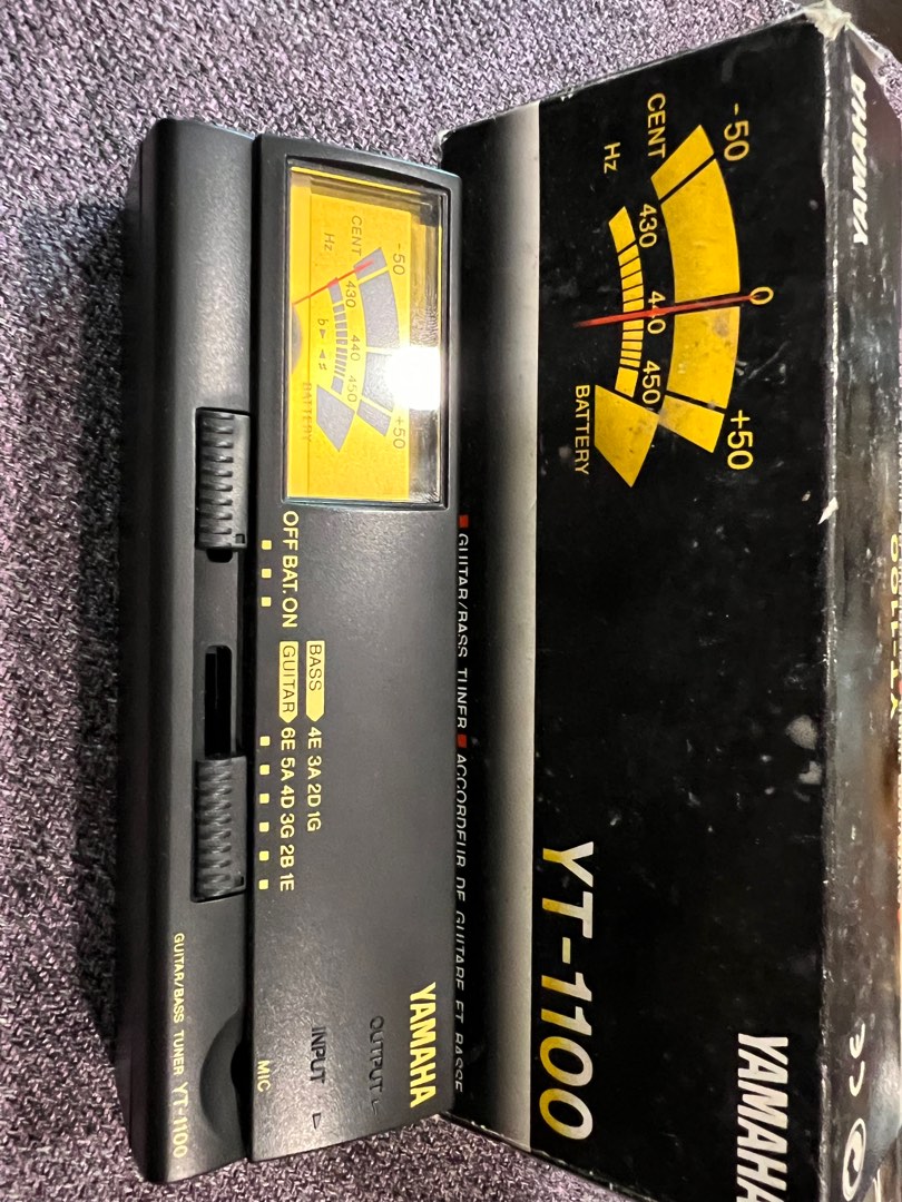 yamaha YT 1100 guitar/bass tuner, Audio, Other Audio Equipment on Carousell