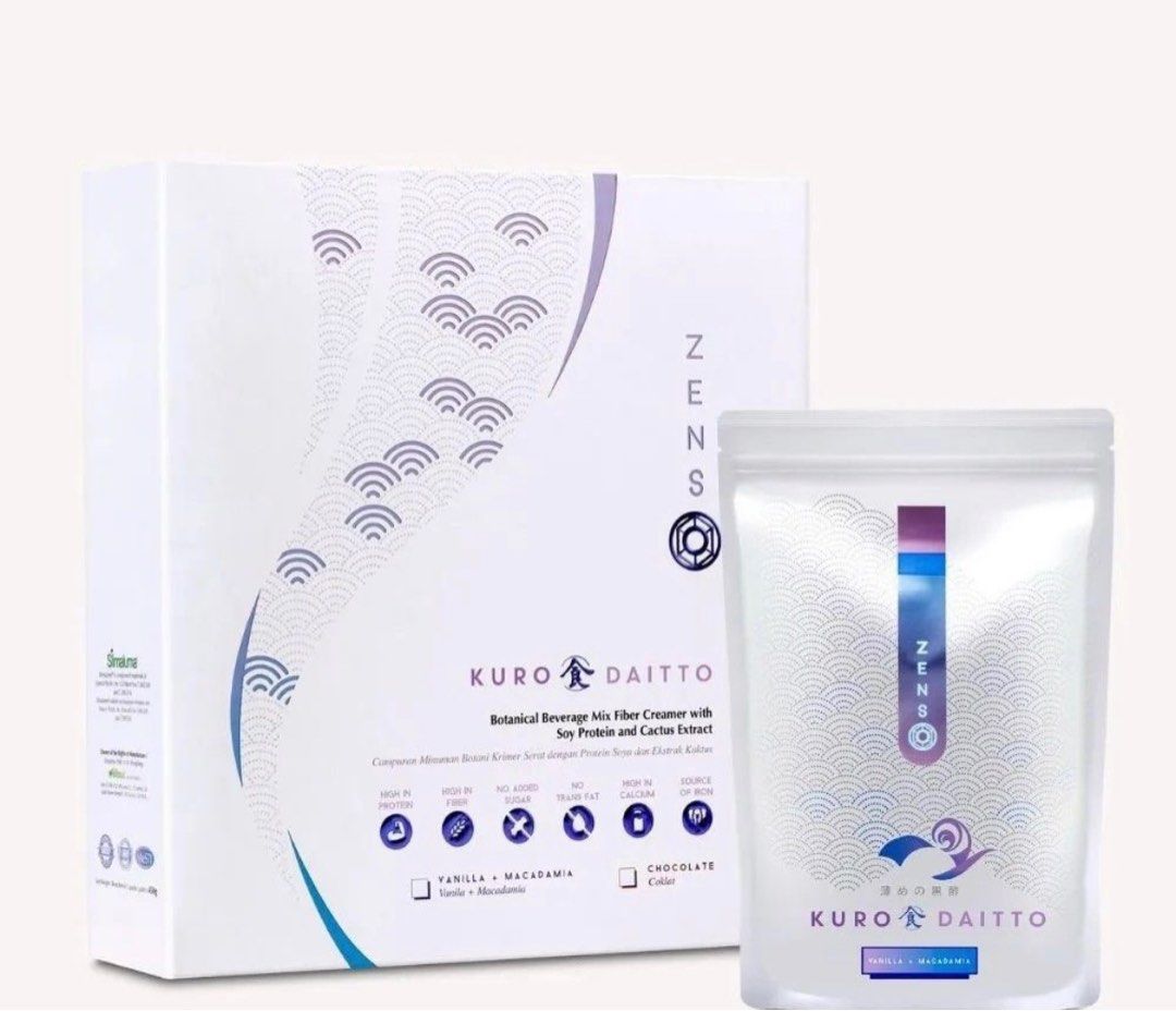 ZENSO Kuro Daitto ,chocolate flavour, Health & Nutrition, Health ...