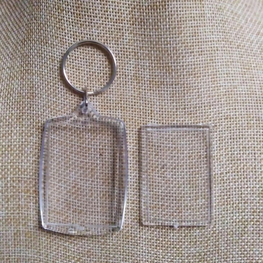 10pcs Photo Keychain Rectangle Transparent Blank Acrylic Insert Photo ...