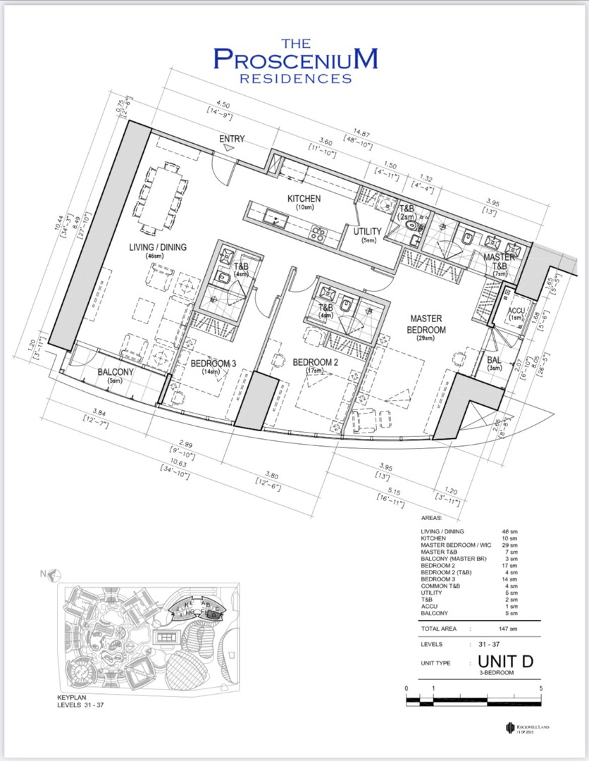 3 Bedroom unit in Proscenium at Rockwell, Rockwell Center Makati City ...