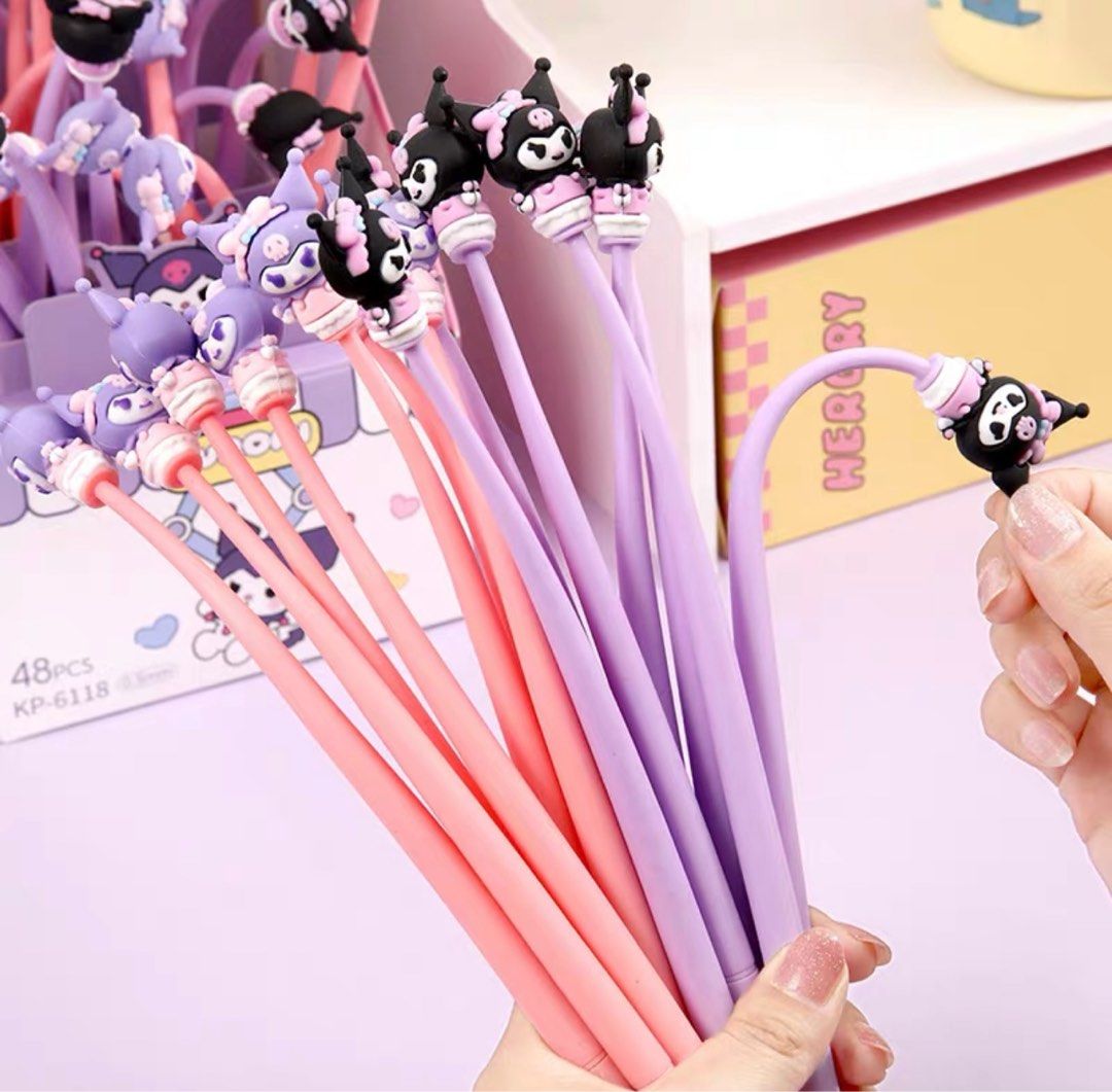 4pcs Kuromi soft rubber shaking pen, Hobbies & Toys, Stationery & Craft ...