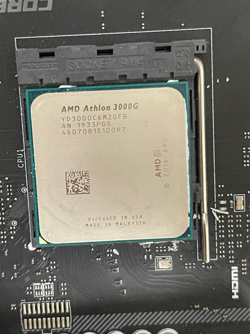 二手 AMD ATHLON 3000G WITH RADEON VEGA 3 GRAPHICS AM4 CPU, 電腦＆科技, 桌上電腦 ...