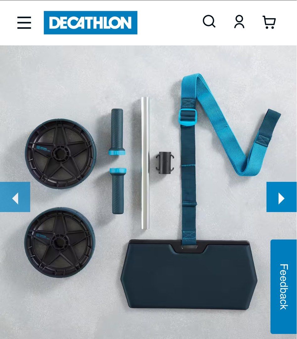 Decathlon Abdominal Wheel With Elastic Band , Sports Equipment ...