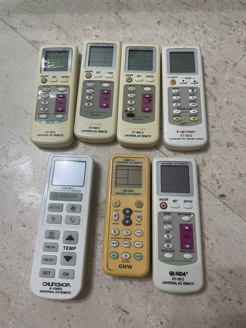 Air con remote control, TV & Home Appliances, Air Conditioners ...