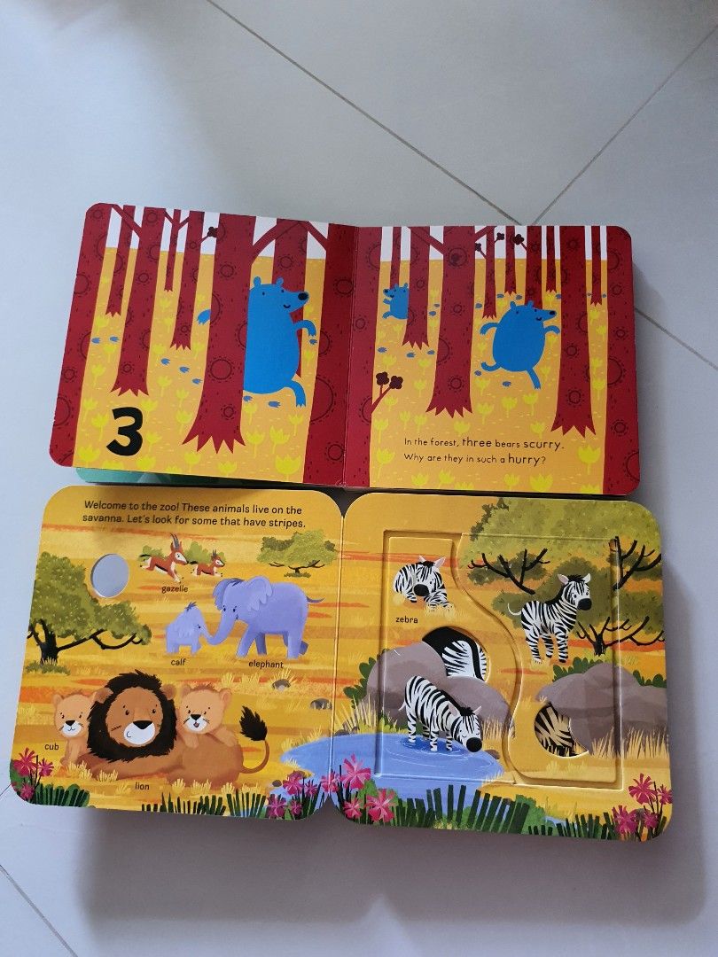 Animal numbers and peek a flap zoo, Hobbies & Toys, Books & Magazines ...