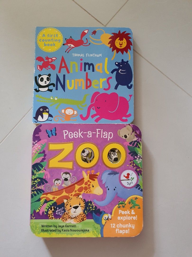 Animal numbers and peek a flap zoo, Hobbies & Toys, Books & Magazines ...