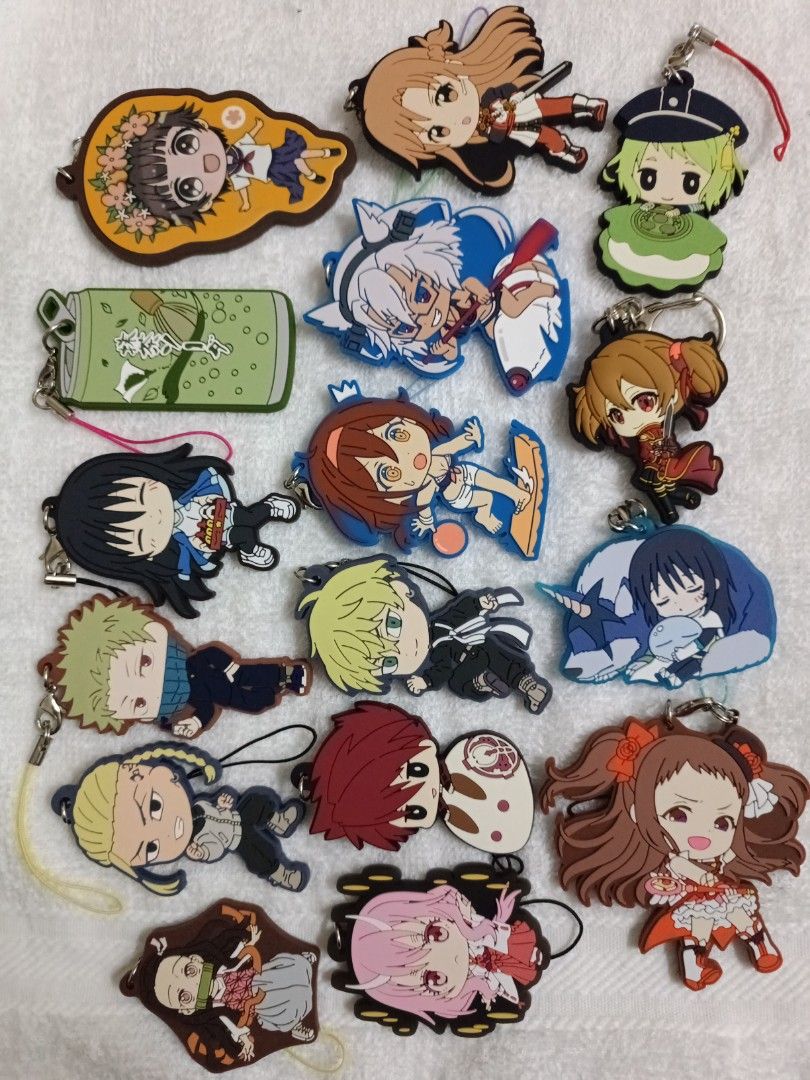 Anime rubber keychain (big) IV, Hobbies & Toys, Collectibles ...
