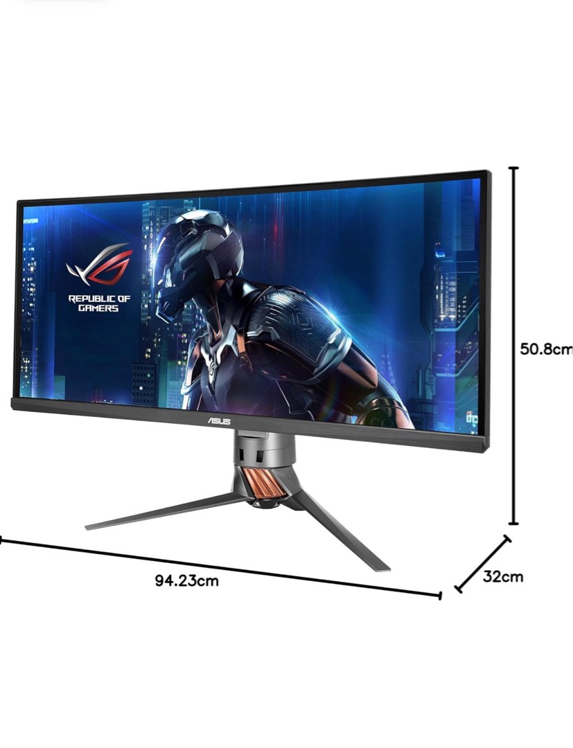 ASUS ROG SWIFT PG348Q 34” Gaming Monitor Curved Ultra-wide 3440x1440 ...