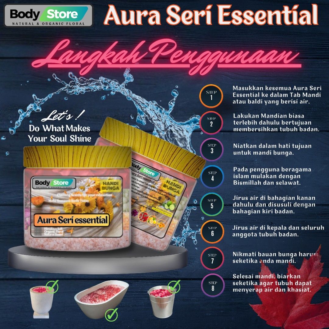 Aura Seri Essential | Mandi Bunga Seri Wajah + Jodoh, Beauty & Personal ...