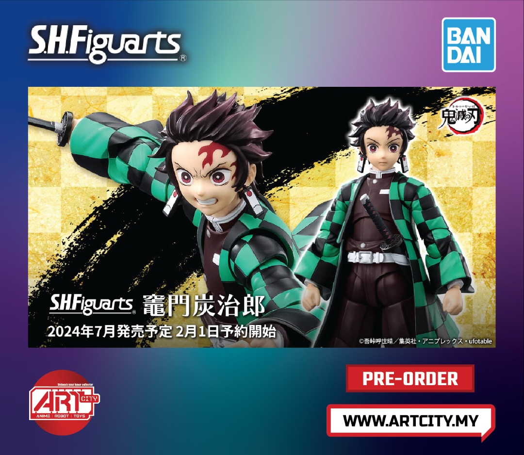 Bandai S.H.Figuarts - SHF Tanjiro Kamado - Demon Slayer, Hobbies & Toys ...