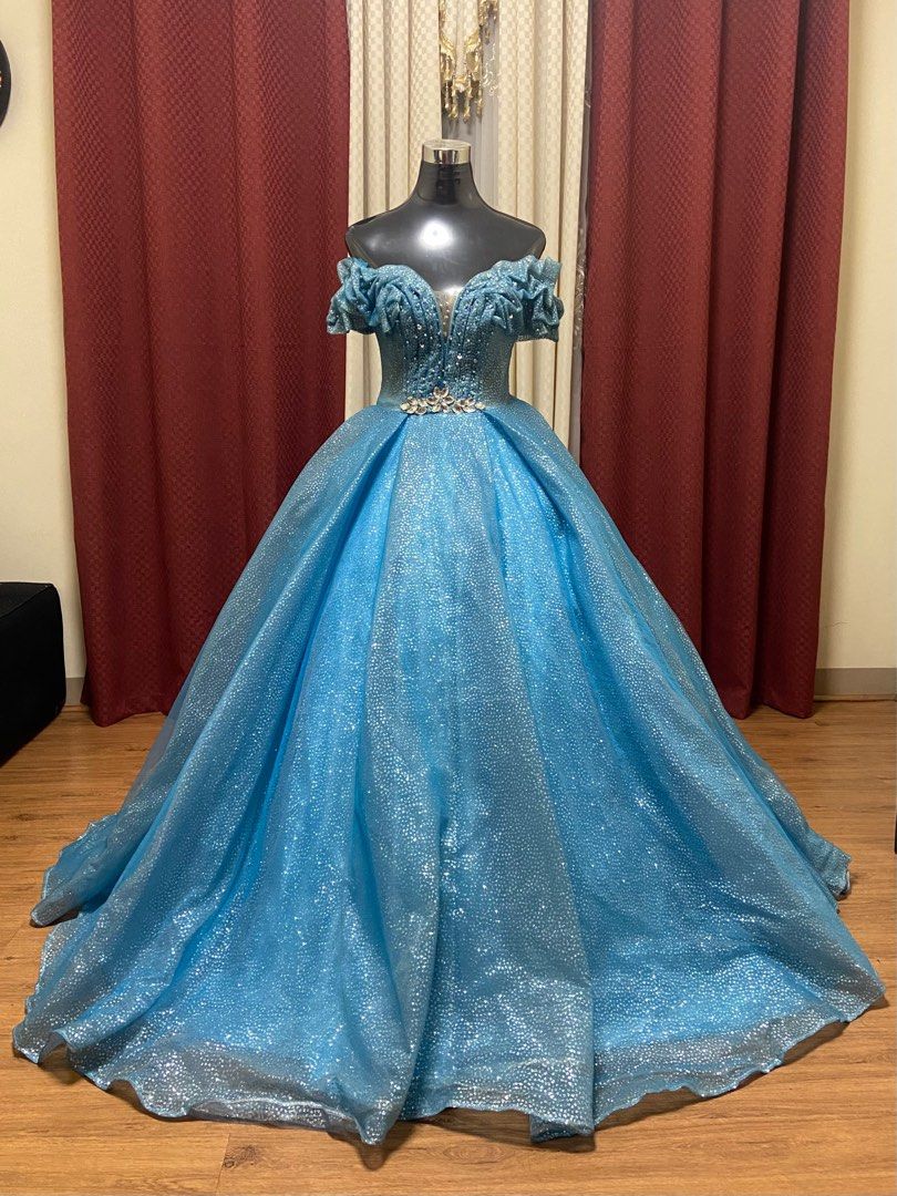 Blue Ball Princess Prom / Debut / Sagala Gown / Santacruzan Gown / Ball ...