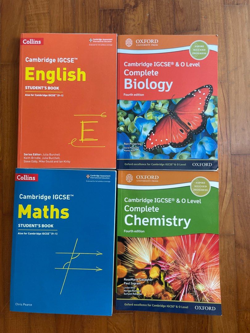 Cambridge IGCSE & O level Textbooks chemistry, biology, english, maths ...