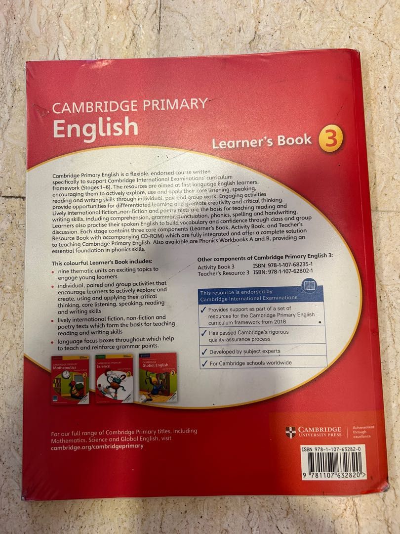Cambridge Primary English Learner’s Book Year 3 (ISBN: 9781107632820 ...